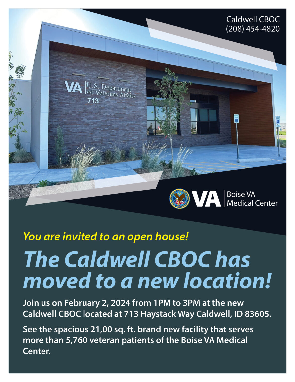 The VA’s NEW Caldwell Community Based Outpatient Clinic (CBOC) Open ...